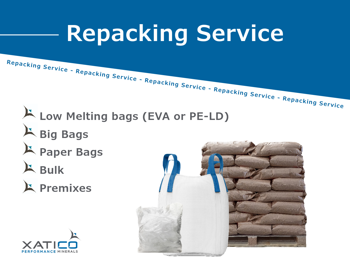 Repacking Service - News - Xatico - Industrial mineral fillers